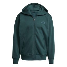 adidas Sportswear Athletic Zip-Up Hoodie male Green size S