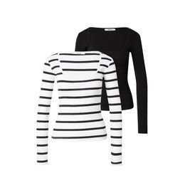 ABOUT YOU Shirt 'Sita' female Black, White size 34