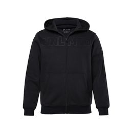 Jay-pi Zip-Up Hoodie male Black size 6XL