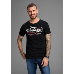 T-Shirt AJC, Damen, Gr. 4XL (68/70), schwarz, Jersey, Obermaterial: 100% Baumwolle, bedruckt, unifarben, schmal, Rundhals, Shirts T-Shirt, kurz&auml;rmelig, schmal geschnitten, mit stylischem Druck