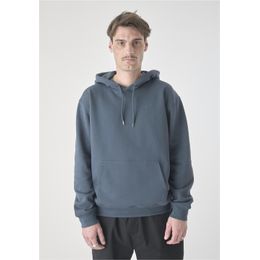 Kapuzensweatshirt Cleptomanicx "Ligull Boxy", Herren, Gr. L, gr&uuml;n (dunkelgr&uuml;n), 100% Baumwolle, bestickt, normal, ohne Ausschnitt, Sweatshirts, In l&auml;ssigem Schnitt