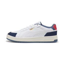 Puma Sneaker 'Court' Herren Gr&ouml;&szlig;e 48 marine / dunkelrot / wei&szlig;
