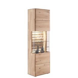 Pharao24.de Standvitrine Wohnzimmervitrine in modernem Design und Asteiche hell