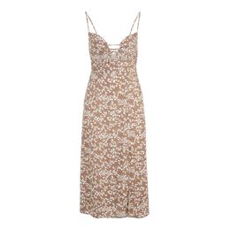 A&eacute;ropostale Kleid Damen Gr&ouml;&szlig;e 44 dunkelbeige / wei&szlig; Winterkleid