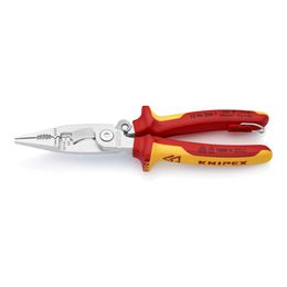 Knipex 13 96 200 T BK Elektro-Installationszange verchromt VDE 200 mm)