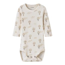 name it Body 'Gavo' Jungen Gr&ouml;&szlig;e 74 creme / brokat / dunkelgrau
