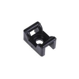 HellermannTyton Kabelbinderhalter 6mm Schwarz Polyamide 6.6 W Packung à 100 Stück - 446649