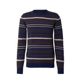 Blend Pullover Herren Gr&ouml;&szlig;e S navy / oliv / wollwei&szlig;