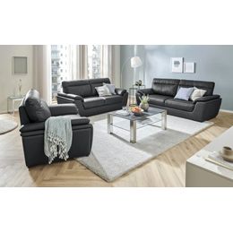 divanotti Sofa aus Leder Brandy II schwarz Ma&szlig;e (cm): B: 224 H: 95 T: 100.0 &raquo; M&ouml;bel Kraft