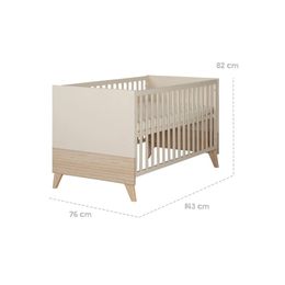 Roba Kinderbett Sidney beige Ma&szlig;e (cm): B: 76 H: 82 &raquo; M&ouml;bel Kraft