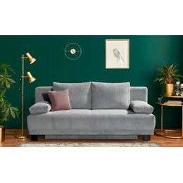 M&ouml;bel Kraft Schlafsofa aus Cord Luna grau Ma&szlig;e (cm): B: 200 H: 89 T: 96.0 &raquo; M&ouml;bel Kraft