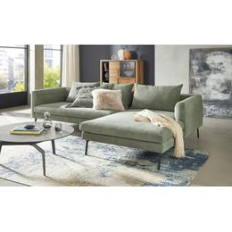 Gray & Jones Ecksofa aus Cord Tierra Fuego gr&uuml;n Ma&szlig;e (cm): B: 284 T: 178.0 &raquo; M&ouml;bel Kraft