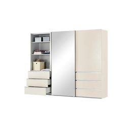 M&ouml;bel Kraft Schwebet&uuml;renschrank 3-t&uuml;rig creme Ma&szlig;e (cm): B: 300 H: 236 T: 67.0 &raquo; M&ouml;bel Kraft