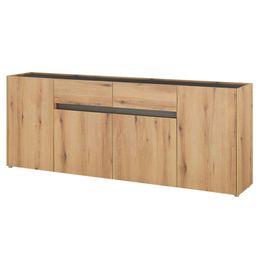 M&ouml;bel Kraft Sideboard holzfarben Ma&szlig;e (cm): B: 223 H: 86 T: 40.0 &raquo; M&ouml;bel Kraft