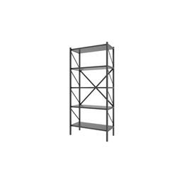 M&ouml;bel Kraft Standregal grau Ma&szlig;e (cm): B: 66 H: 160 &raquo; M&ouml;bel Kraft