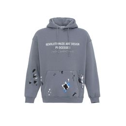 Vamos Clo Sweatshirt Herren Gr&ouml;&szlig;e L blau / basaltgrau / schwarz / wei&szlig;