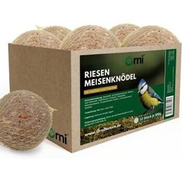 Orni Ganzjahres Riesenmeisenkn&ouml;del 500g, mit Netz o. Folie 12 St&uuml;ck