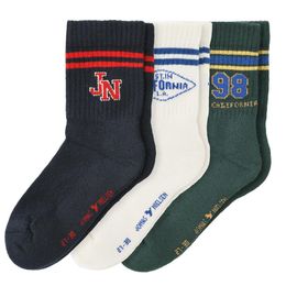 Topolino 3 Paar Jungen Frottee-Socken im College-Look