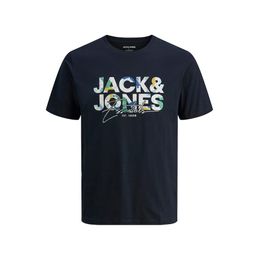 Jack & Jones JACK & JONES T-Shirt 'Geplas' Herren Gr&ouml;&szlig;e XL blau / nachtblau / mint / wei&szlig;