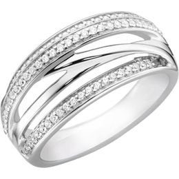 CR&Eacute;ATION L Damen Ring Silber 925 Gr&ouml;&szlig;e 16