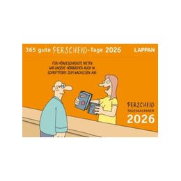 LAPPAN Kalender - 365 gute Perscheid-Tage 2026: Tageskalender | Gr.: onesize