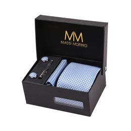 Massi Morino Krawatten-Set in Hellblau | Gr.: onesize
