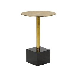 Beliani Beistelltisch COLIBRI in Gold/Schwarz - (W) 30 x (H) 54 x (L) 30 cm | Gr.: onesize