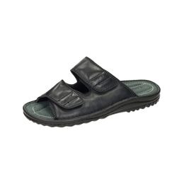 Comfortabel Komfort-Pantoletten in schwarz | Gr.: 46
