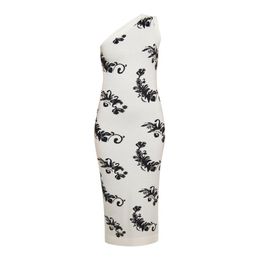 ebeeza Damen Kleid in WOLLWEISS SCHWARZ | Gr.: S