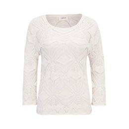 Cartoon Strickpullover mit Rundhalsausschnitt in Pearled Ivory | Gr.: 46