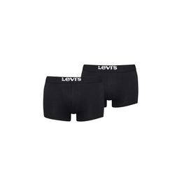 Levi's Levi ́s Boxershorts LEVIS MEN SOLID BASIC TRUNK ORGANIC CO 2er Pack in Black | Gr.: S