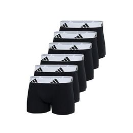Adidas Boxershort 6er Pack in Schwarz/Weiß | Gr.: XXL