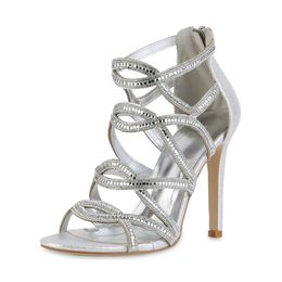 VAN HILL High Heels Angela in Silber | Gr.: 36
