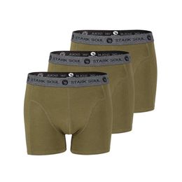 Stark Soul&reg; Stark Soul Retro-Boxershorts 3'er Pack in khaki | Gr.: XL