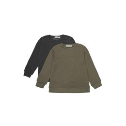 Minymo 2er-Set: Sweatshirts in Khaki/ Schwarz | Gr.: 128