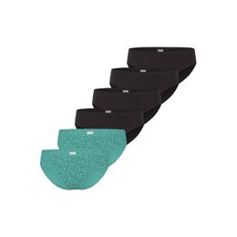 Schiesser Slip Teens Girls 95/5 Organic Cotton in Mint/Dunkelblau | Gr.: 140