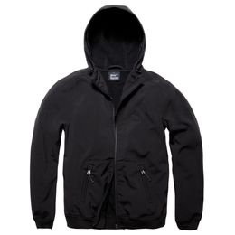 Vintage Industries Softshelljacke in Schwarz | Gr.: XL