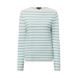 Franco Callegari Strickpullover in weiß hellblau - 0009 | Gr.: XXL