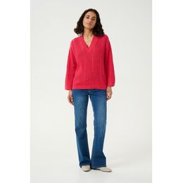 Kaffe Strickpullover KAlorri Loose fit in Raspberry | Gr.: S
