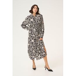 Kaffe Kleid "Hannah" in Schwarz/ Wei&szlig; | Gr.: 36