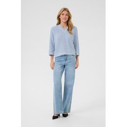 Kaffe Strickpullover KAlorri Loose fit in Soft Chambray | Gr.: XS