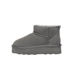 EVERAU Australia Ultra Mini Plateau Stiefel Heron in Grau | Gr.: 40