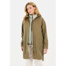 Camel Active Langer Parka mit verstellbarer Taille in Khaki | Gr.: 48