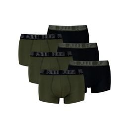 Puma Boxershort 6er Pack in Schwarz/Grün | Gr.: L