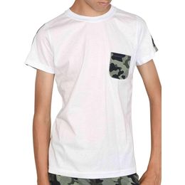 BEZLIT T-Shirt in Wei&szlig;-Olivegr&uuml;n-Camouflage - Camouflage | Gr.: 116