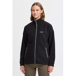 oxmo Fleecejacke OXMarta in Schwarz | Gr.: L