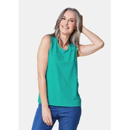 GOLDNER Komfort-Top mit Doppel-Front in t&uuml;rkis | Gr.: 50