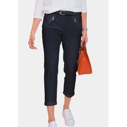 GOLDNER Baumwollhose mit Formbund in marine | Gr.: 44