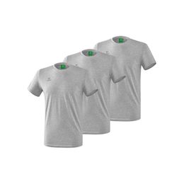 Erima Herren 3er Pack T-Shirt in hellgrau melange | Gr.: XXL