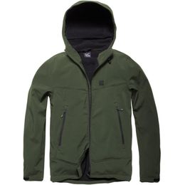 Vintage Industries Softshelljacke in Gr&uuml;n | Gr.: L
